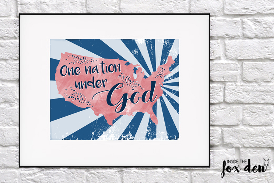 patriotic-printable-one-nation-under-God-3